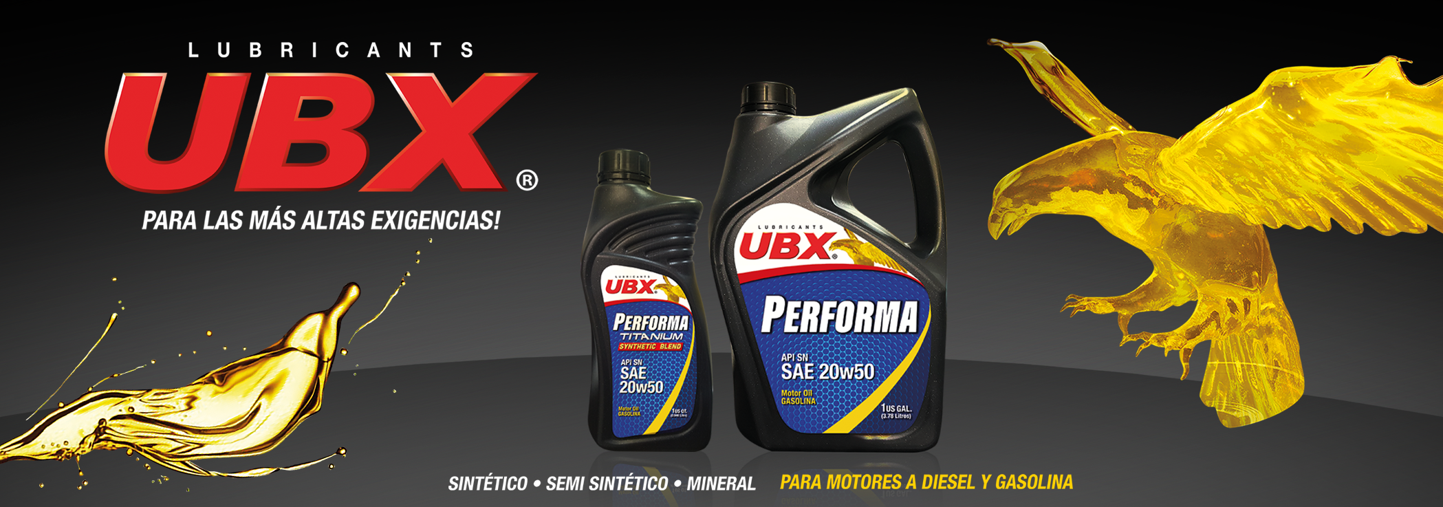 Lubricantes UBX | Para motores a Diesel y Gasolina | Sintético | Semi ...